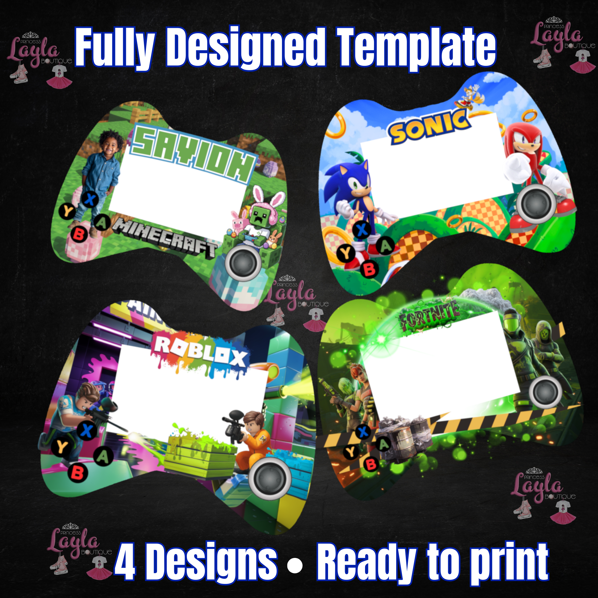 Game Controller Box Design – Princess Layla Boutique