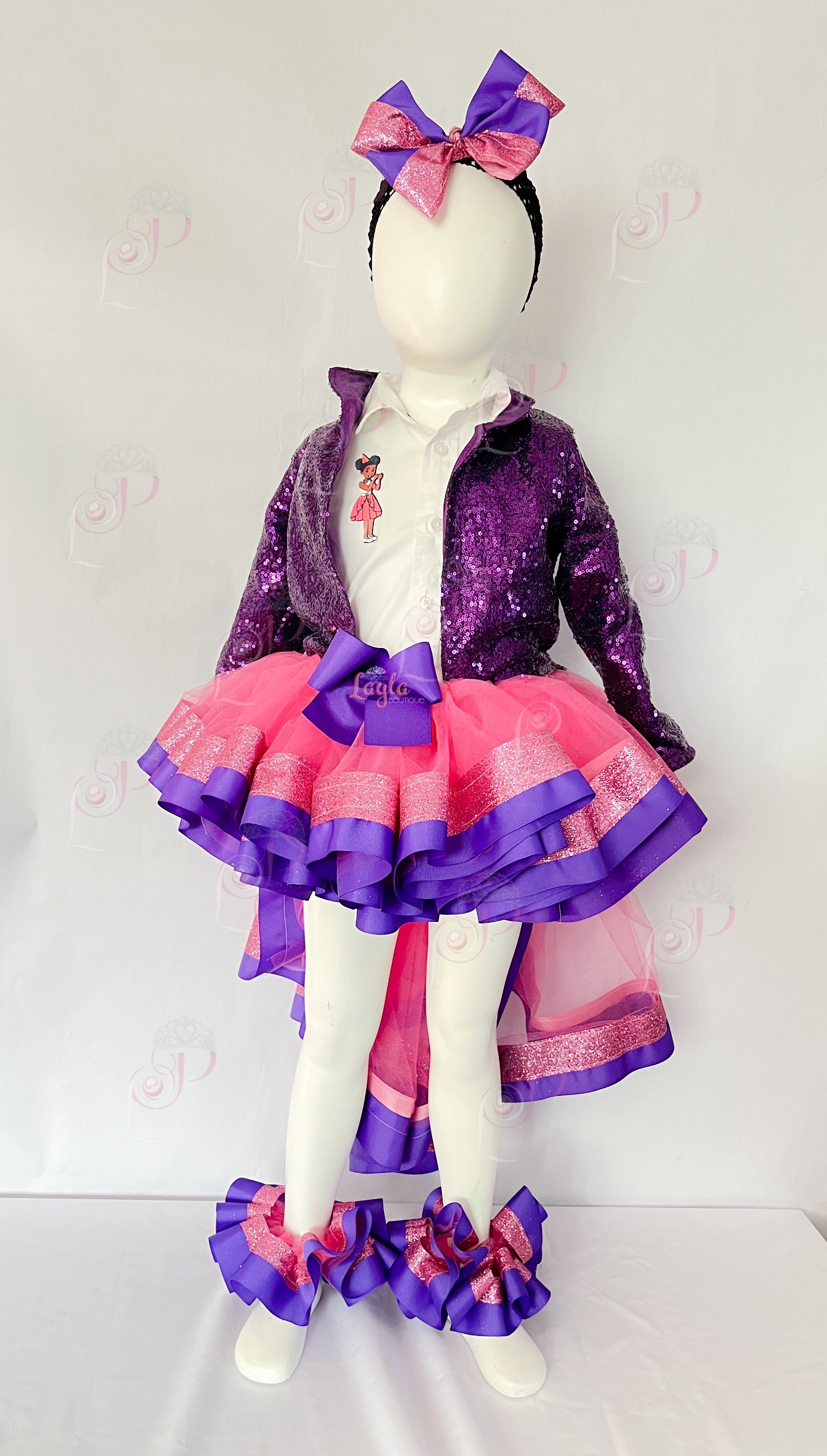 Curly Train Tutu Combo – Princess Layla Boutique